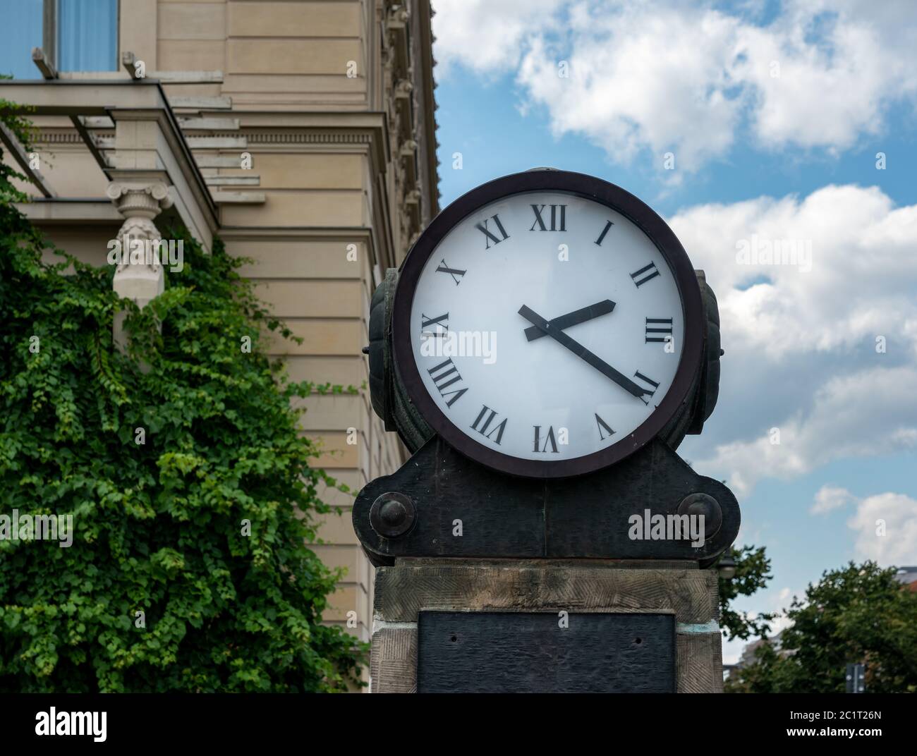 historical clock at Bebelplatz in Berlin Stock Photo - Alamy