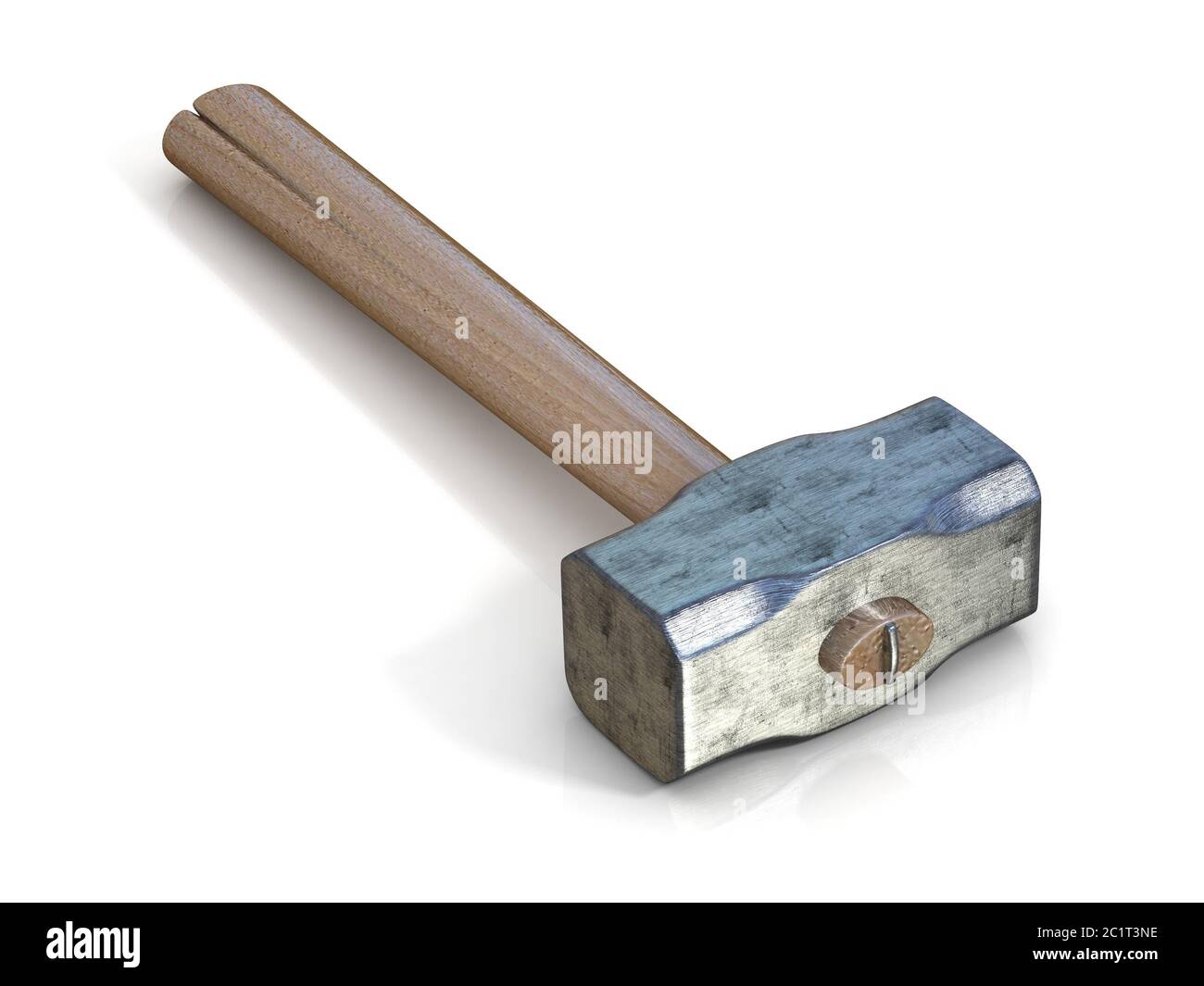 Metal sledge hammer, side view. 3D Stock Photo - Alamy