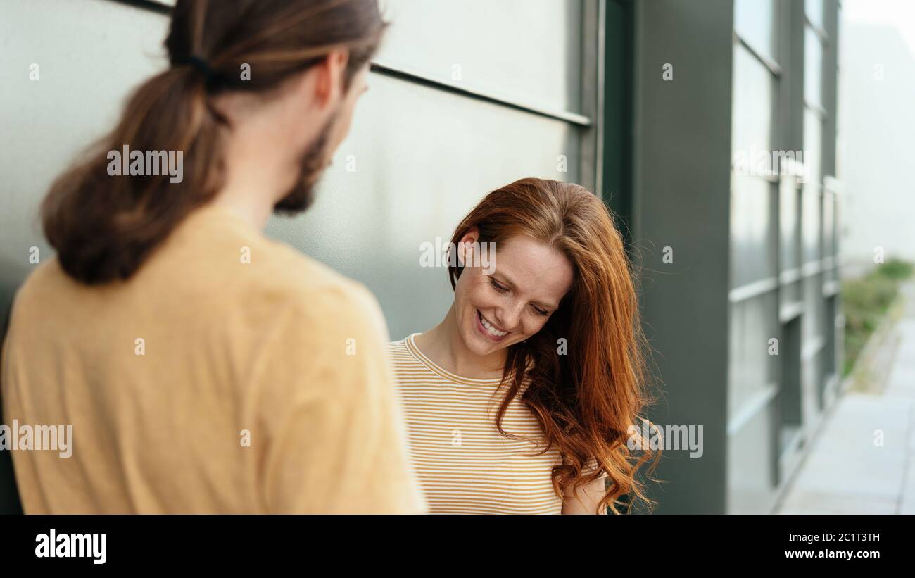Coy smile hi-res stock photography and images - Alamy