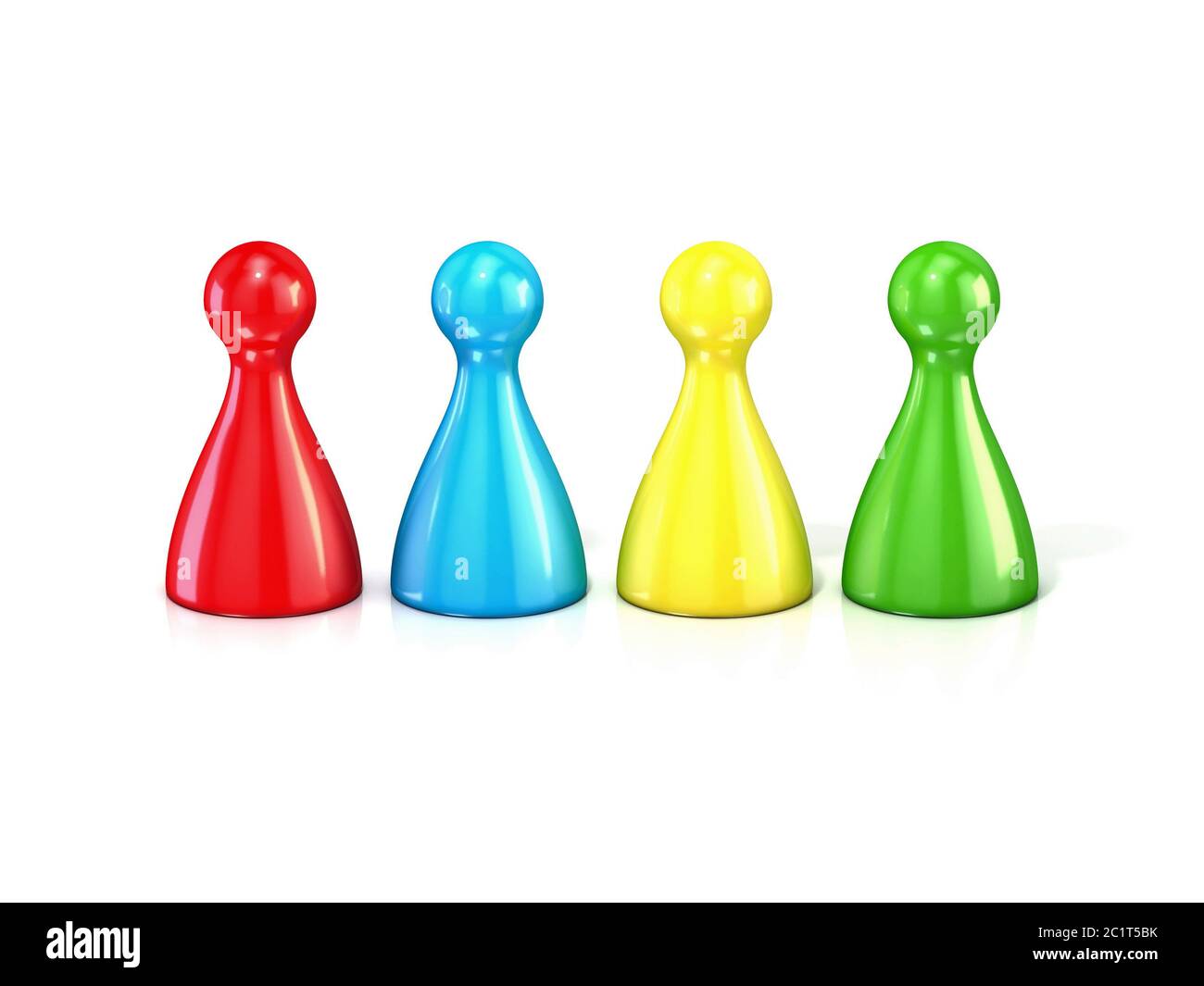Colorful play figures. 3D Stock Photo - Alamy
