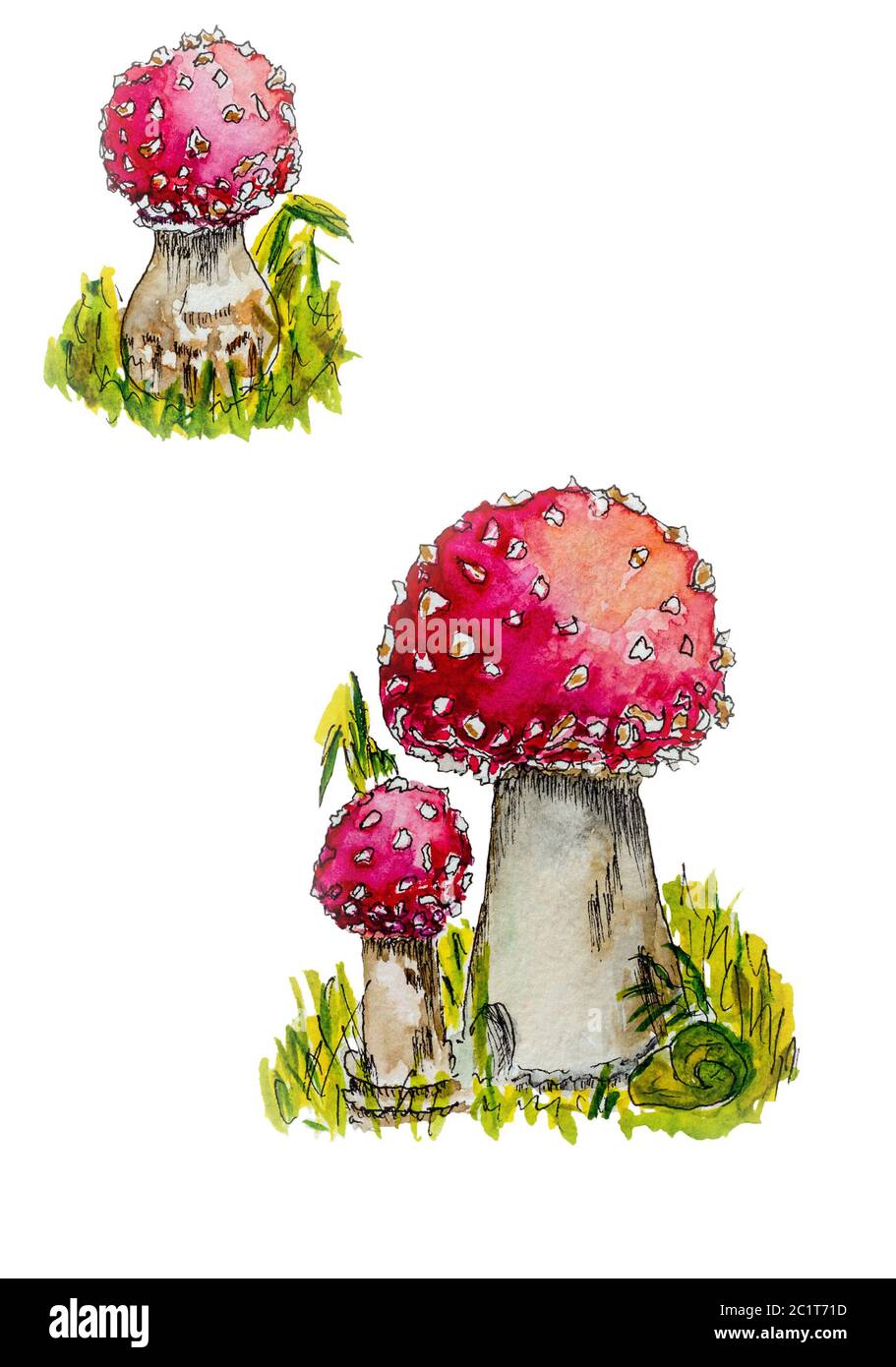 Fly agaric symbol autumn Cut Out Stock Images & Pictures - Alamy