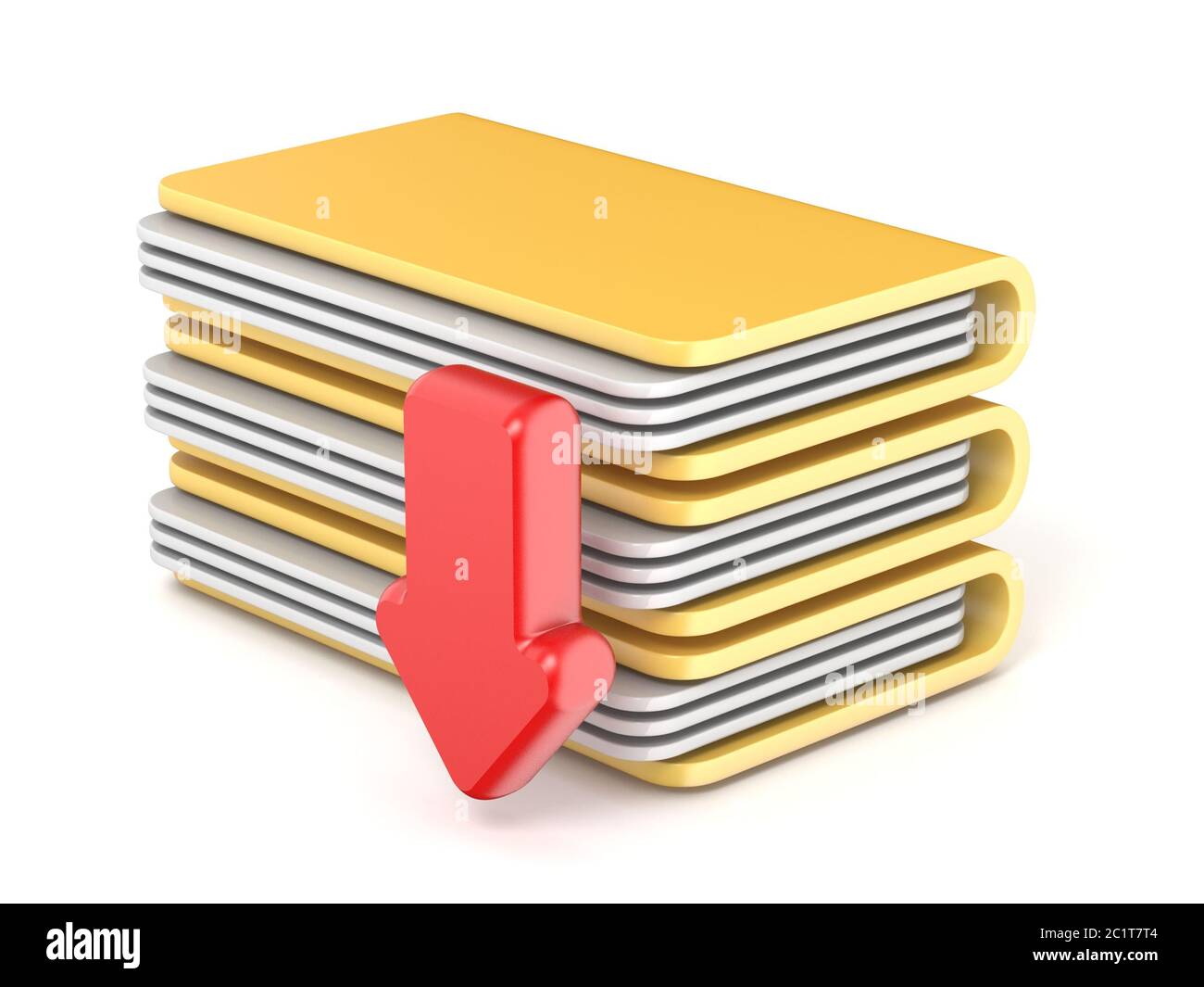Download folder icon 3D Stock Photo - Alamy