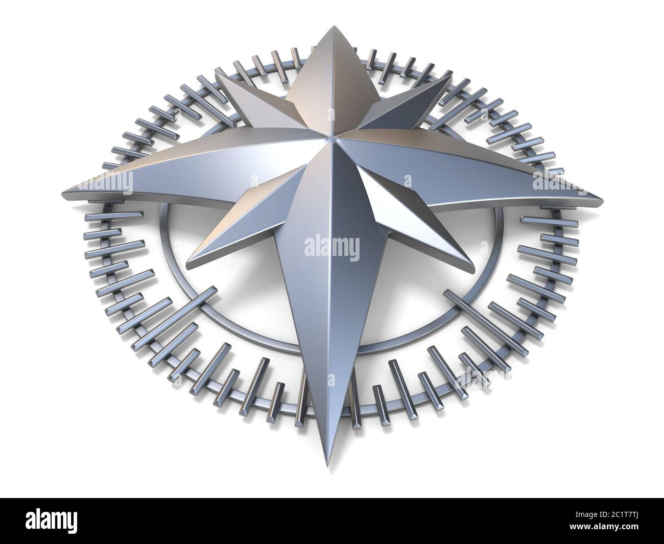 3d render compass Cut Out Stock Images & Pictures - Alamy