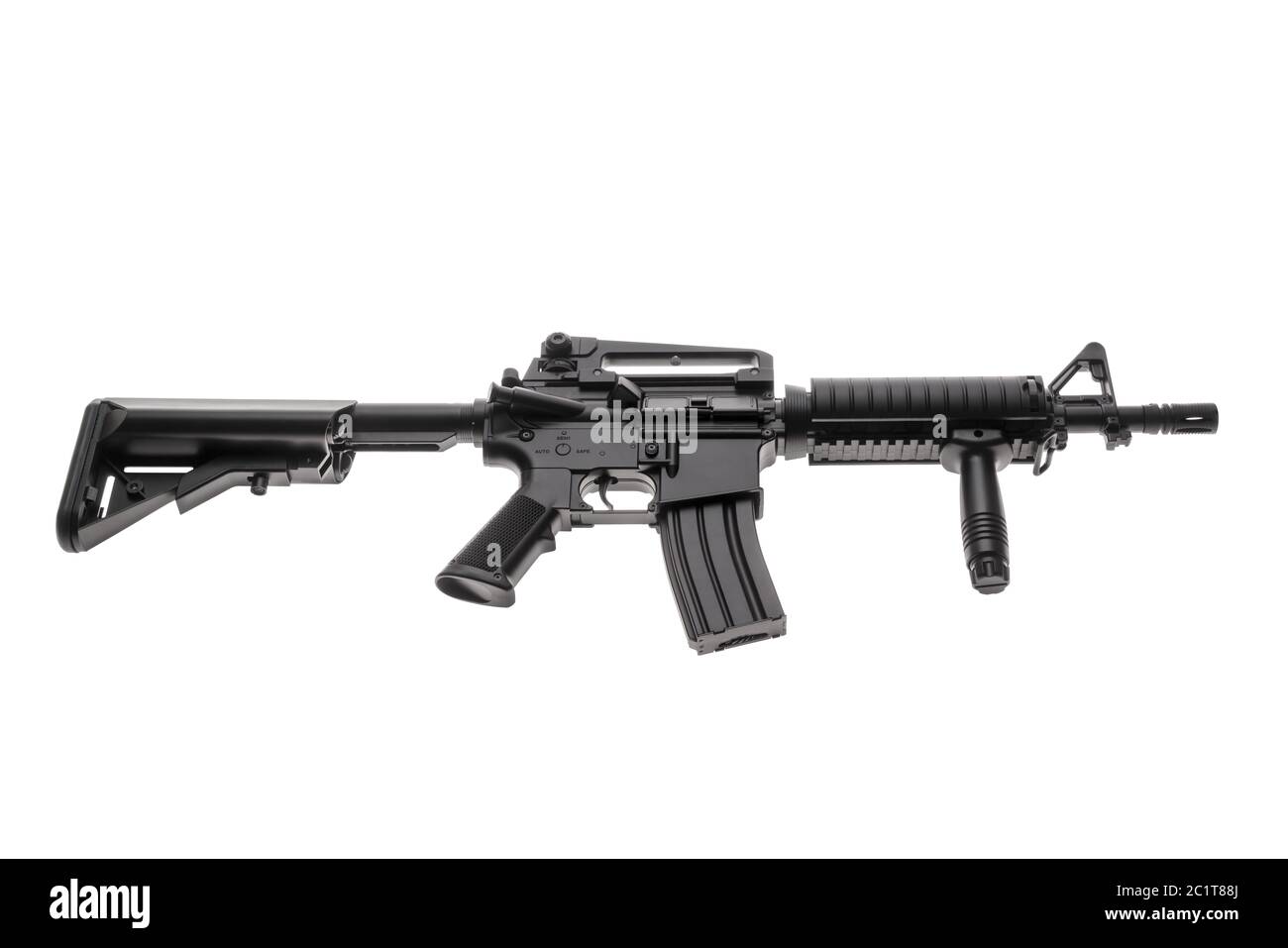 Large picture of an isolated weapon AR-15 Stock Photo - Alamy