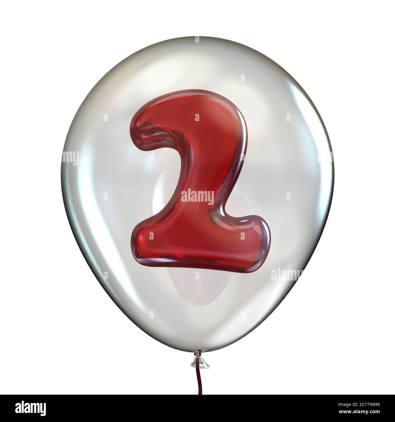Number 2 balloon hi-res stock photography and images - Alamy