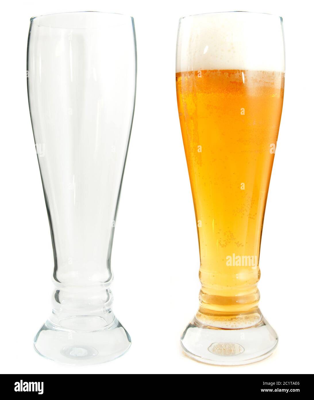 Drink glass empty full Cut Out Stock Images & Pictures - Alamy