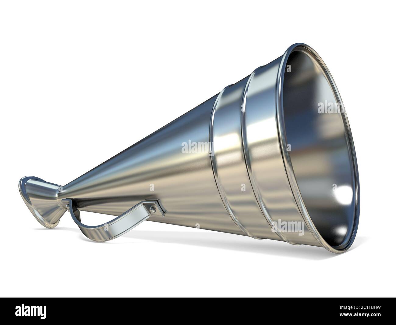 Retro old style megaphone 3D Stock Photo - Alamy
