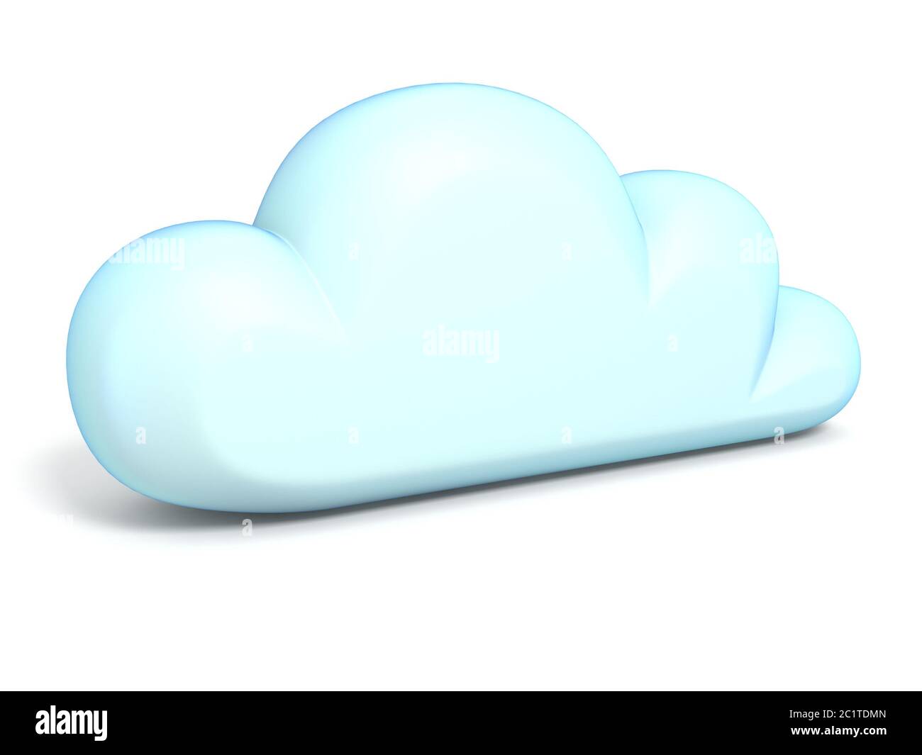Abstract 3d object cloud Cut Out Stock Images & Pictures - Alamy