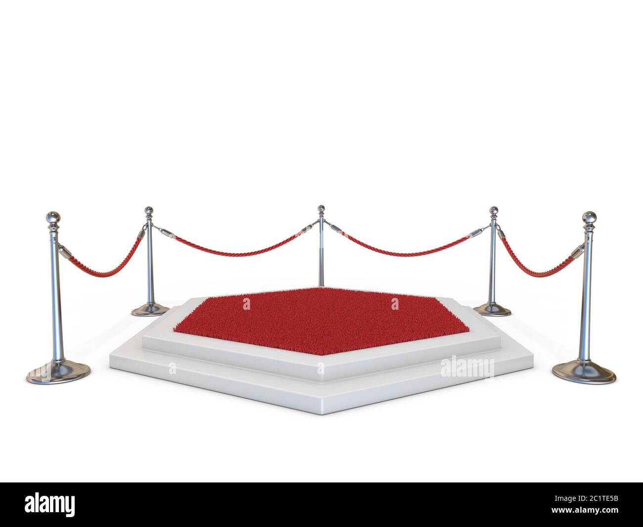 Empty 3d mockup podium Cut Out Stock Images & Pictures - Alamy