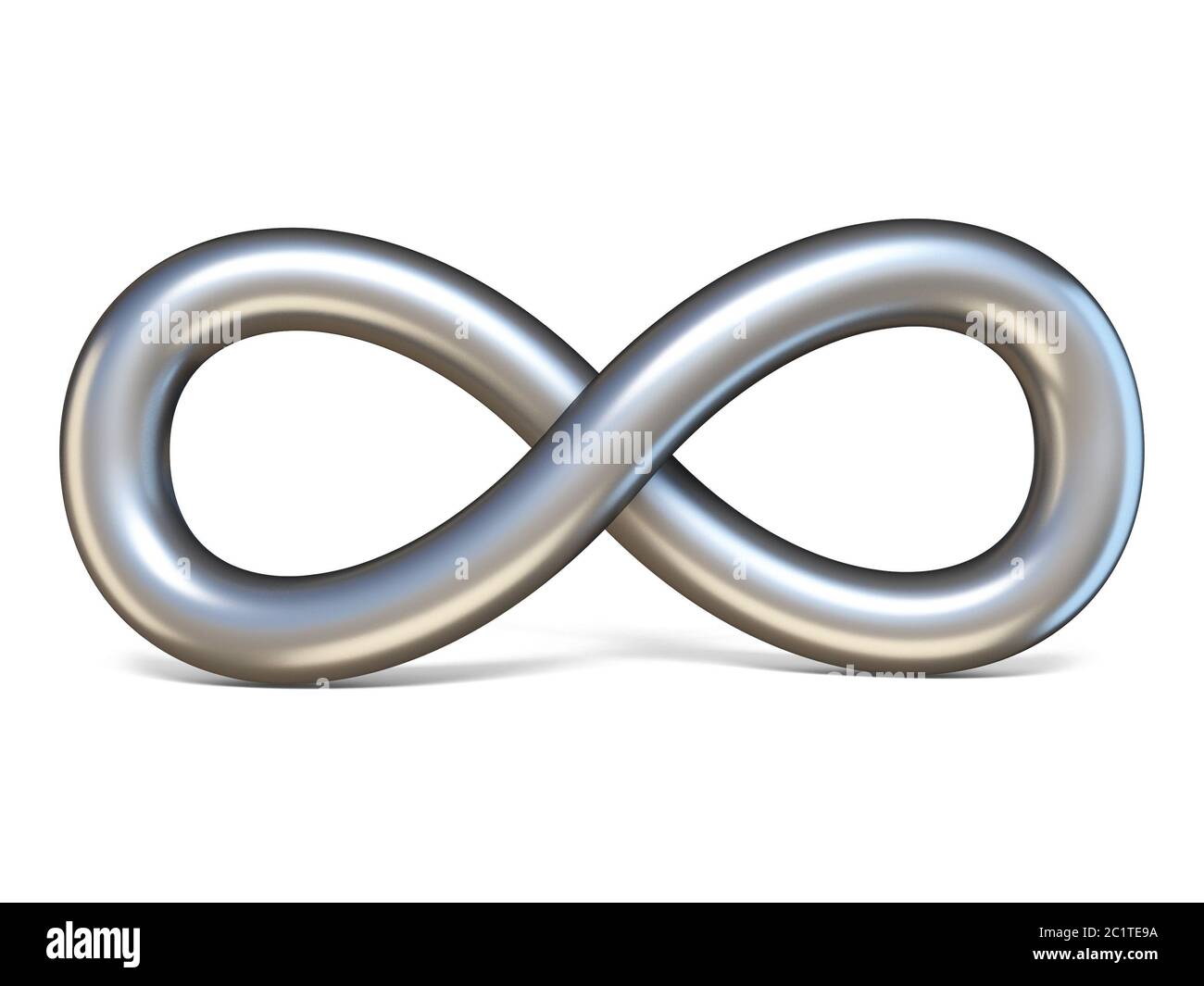 Infinite metal sign 3D Stock Photo - Alamy