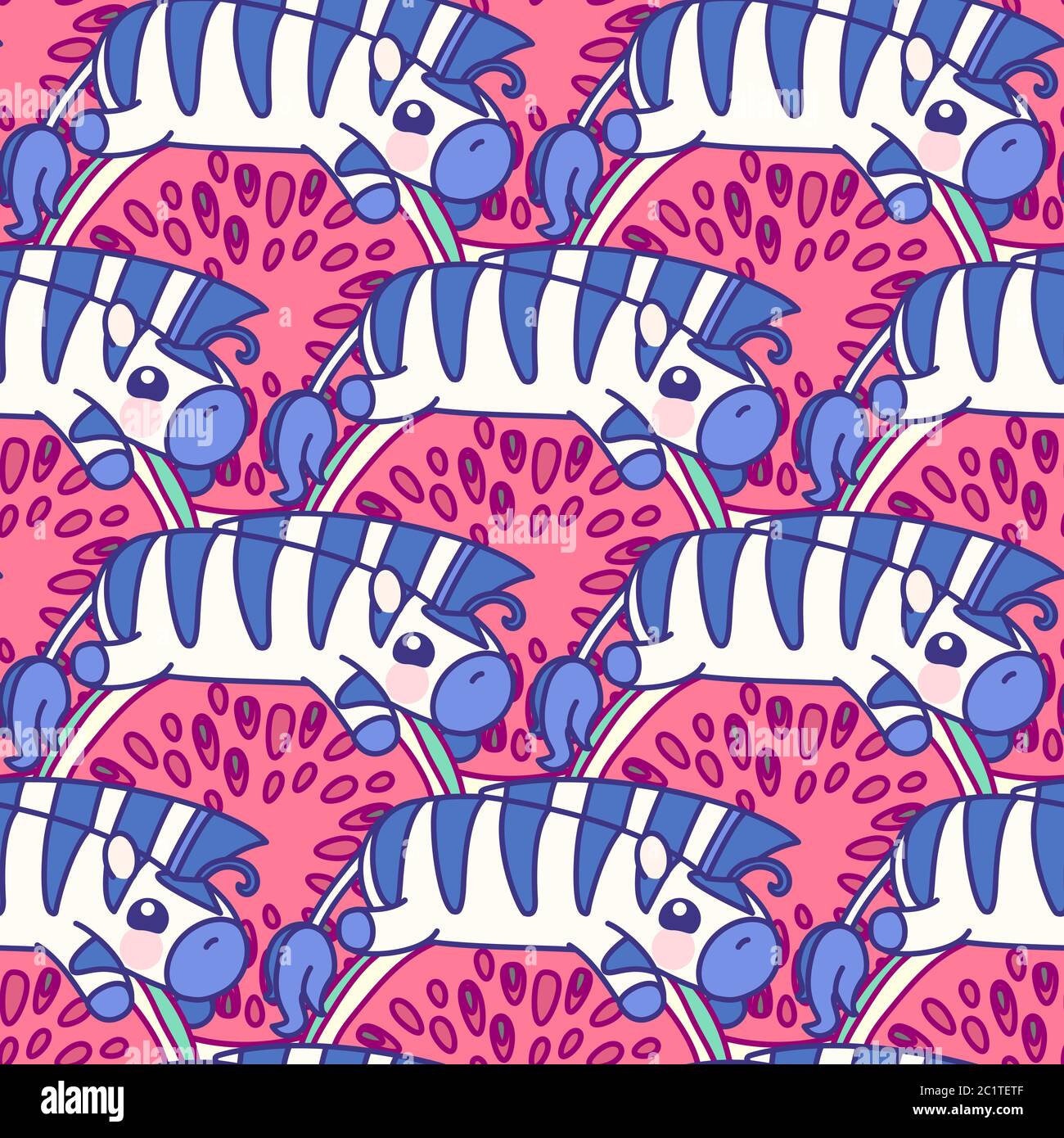 vector tropical food seamless pattern clip art Stock Vector Image & Art ...