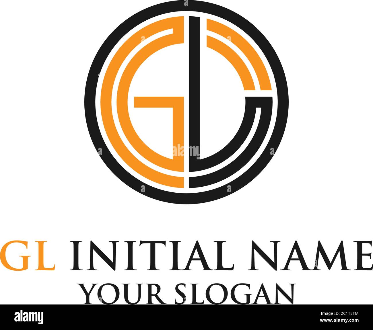 GL initial name logo designs,G letter logo inspiration Stock Vector ...