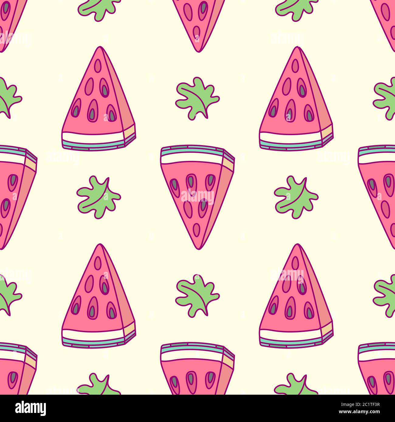 vector tropical food seamless pattern clip art Stock Vector Image & Art ...