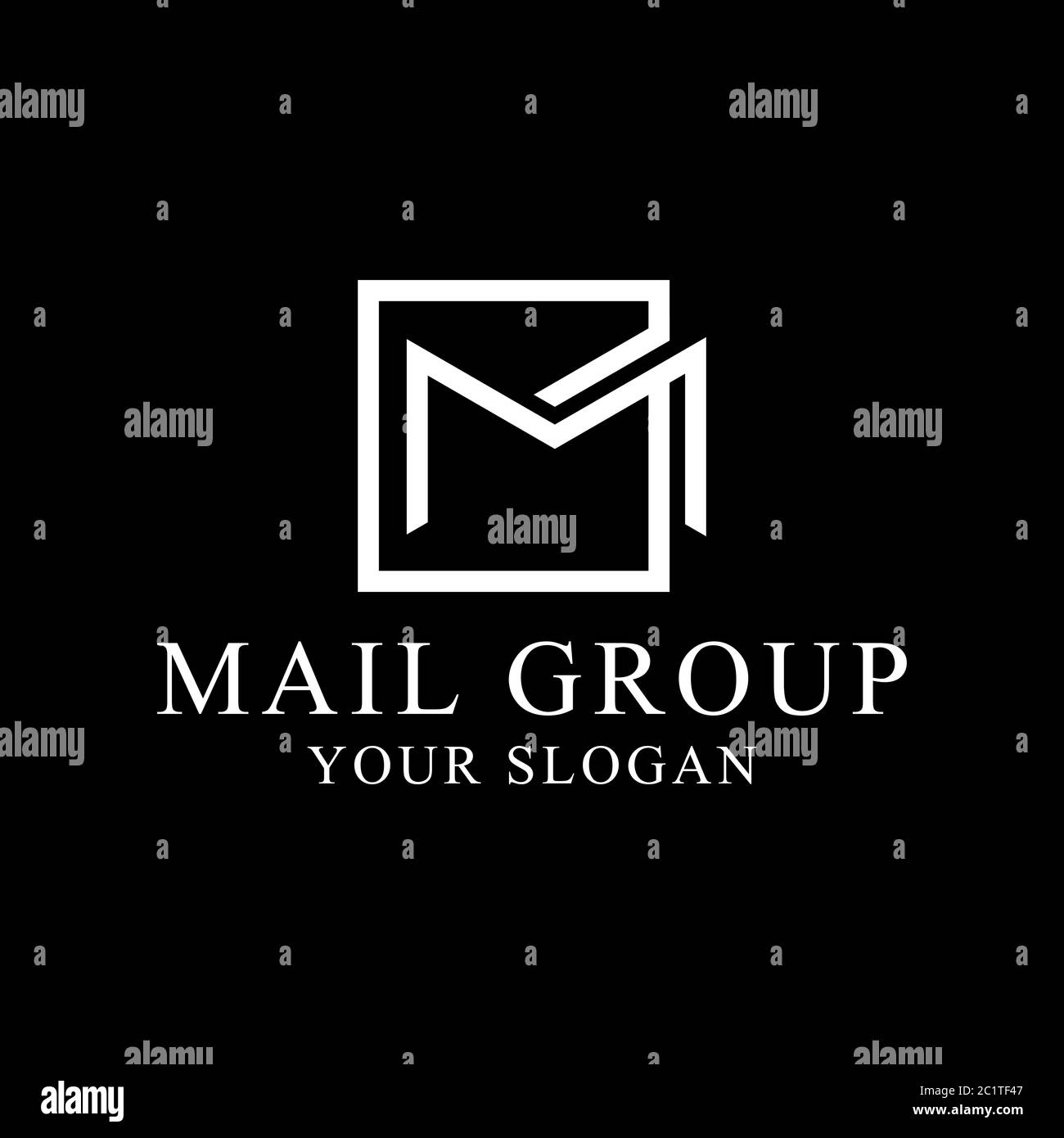 Mail group logo designs, internet logo vector inspiration Stock Vector ...