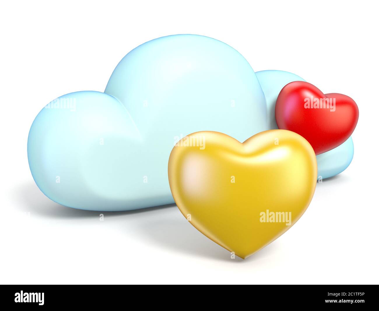 Abstract 3d object cloud Cut Out Stock Images & Pictures - Alamy