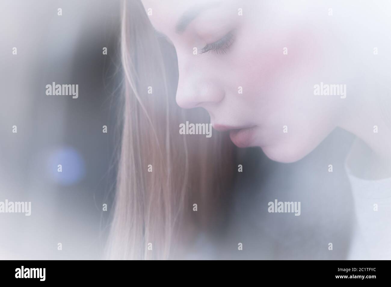 Portrait reflections focus candid hi-res stock photography and images ...