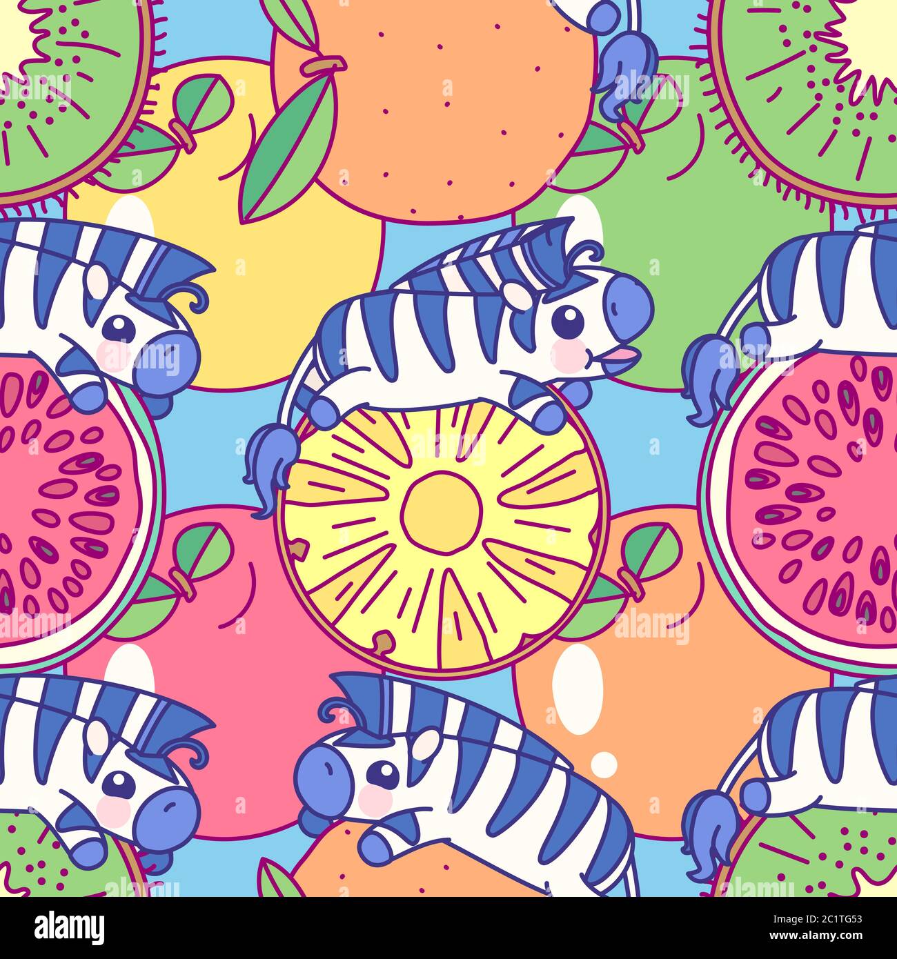 vector tropical food seamless pattern clip art Stock Vector Image & Art ...