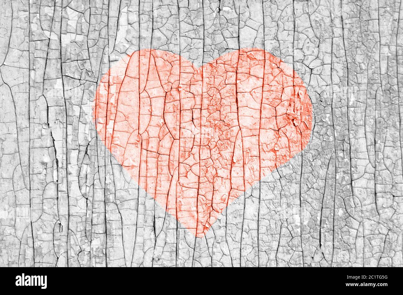 old heart drawing on old wooden wall. A symbol of love Stock Photo - Alamy
