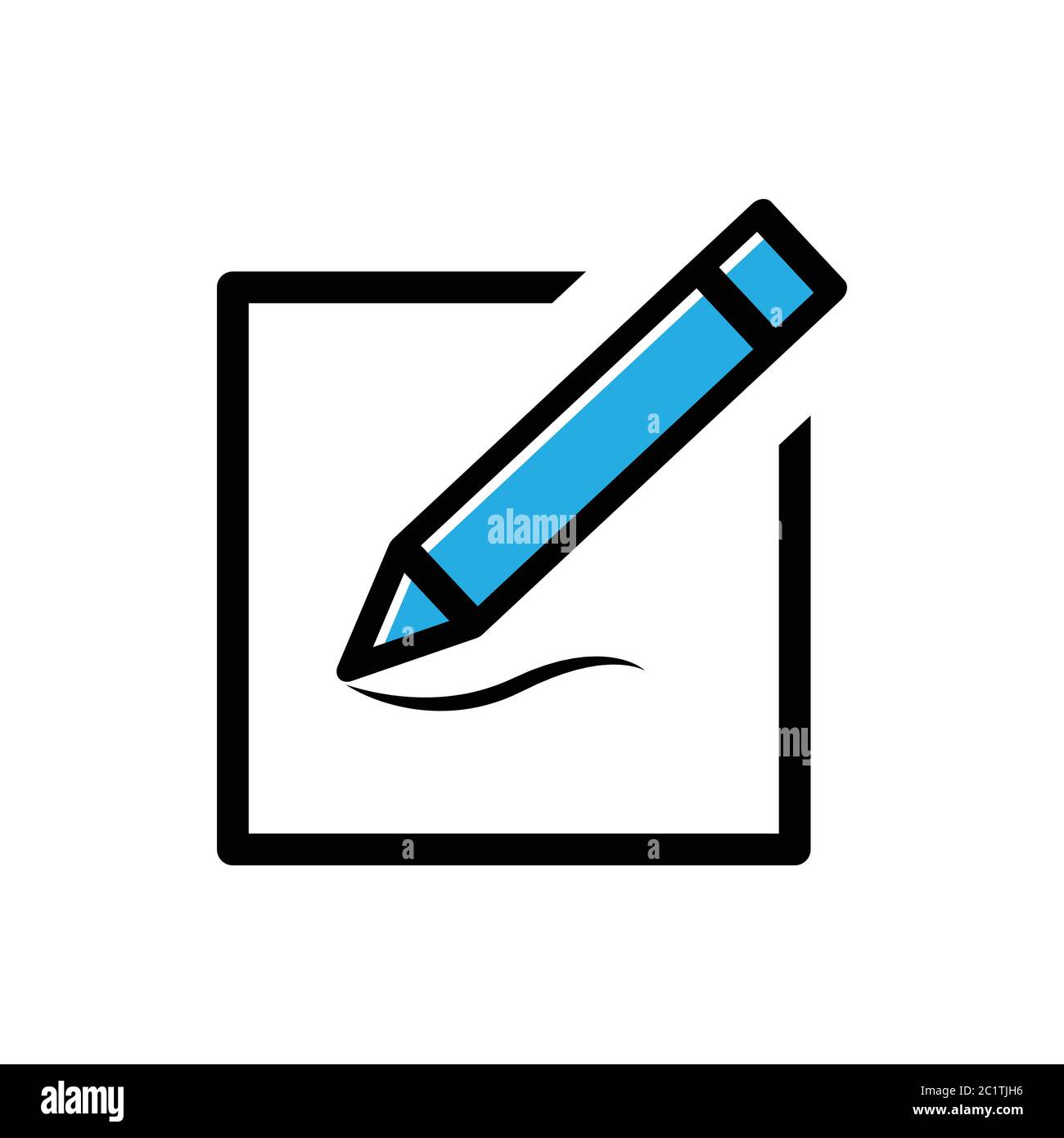 Edit Pencil Icon Blue