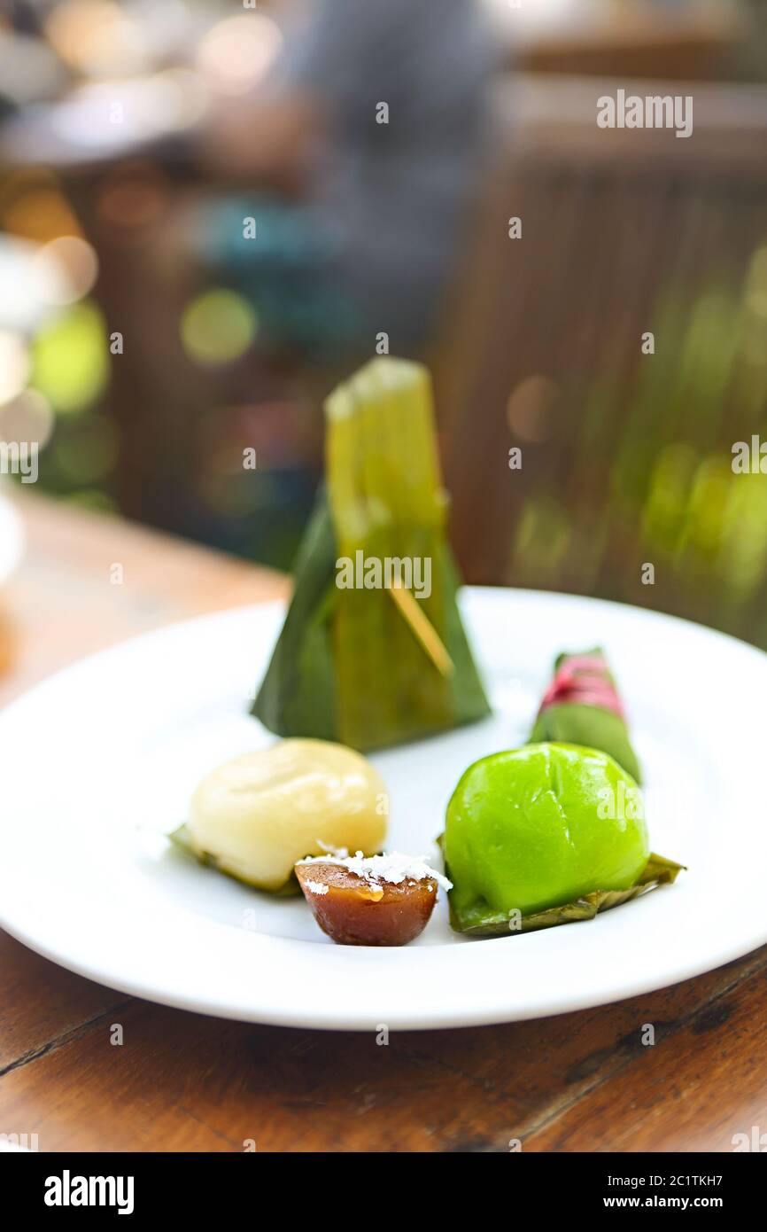 Thai Traditional Desserts Stock Photo - Alamy