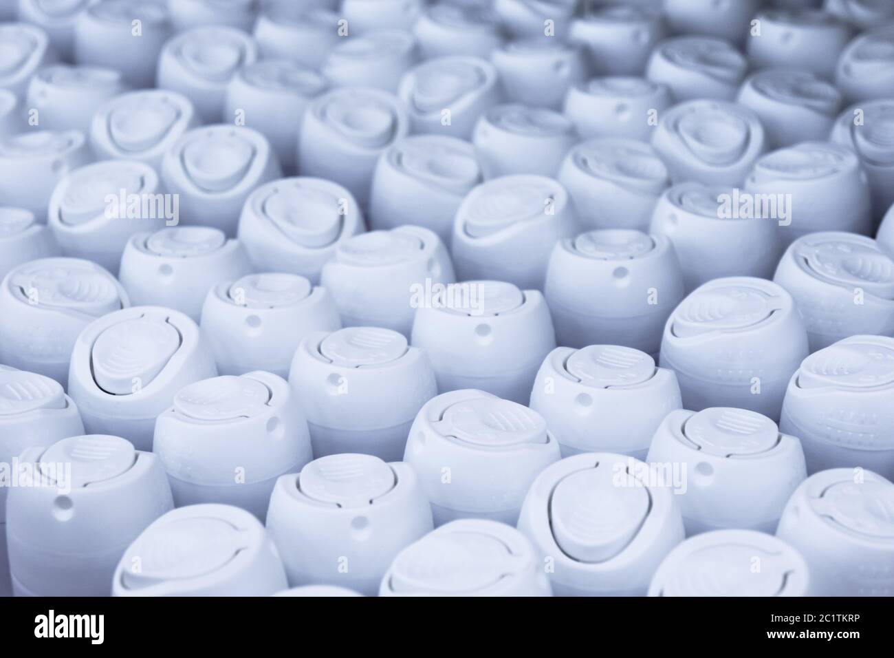 close up of deodorant plastic caps in supermarket Stock Photo - Alamy