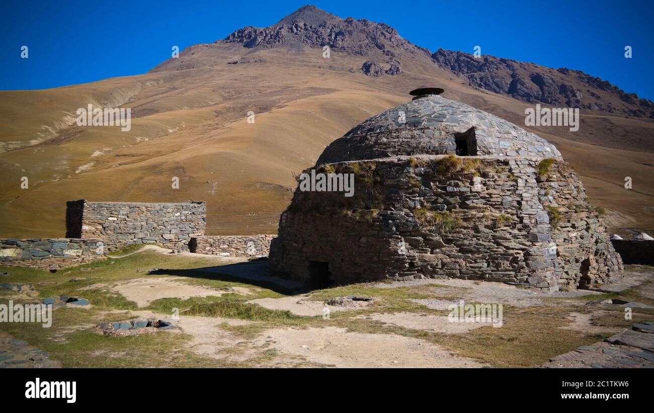 Tash Rabat caravanserai in Tian Shan mountain in Naryn province ...