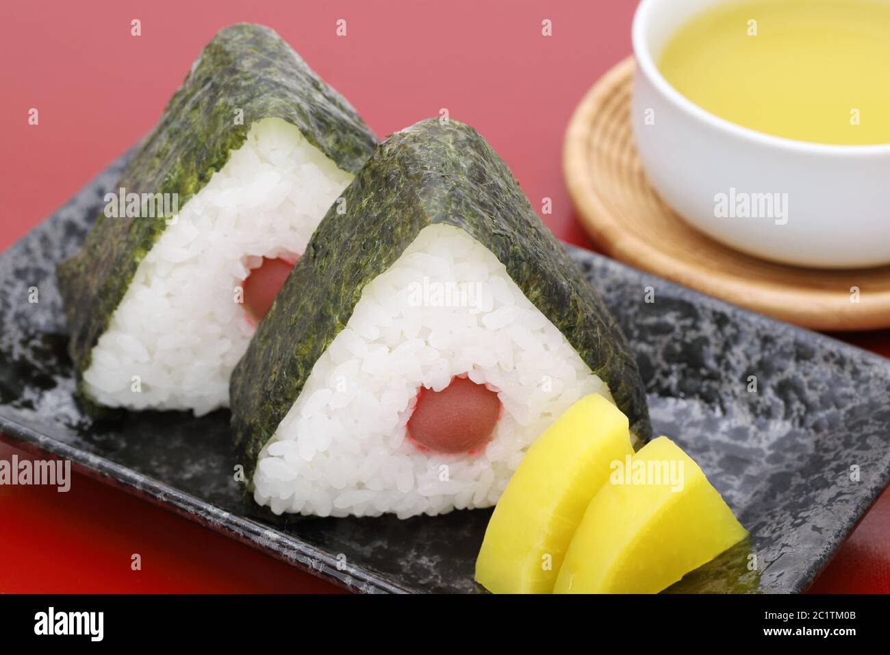 Onigiri, Japanese food, Japanese rice ball, rice triangle with nori and ...