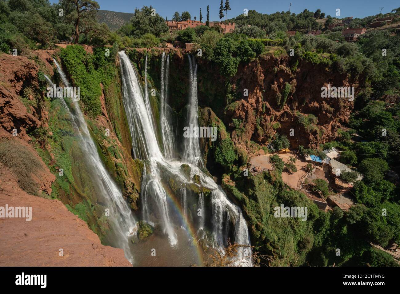 Ouzoud Waterfalls highest Waterfalls of Morocco Stock Photo - Alamy