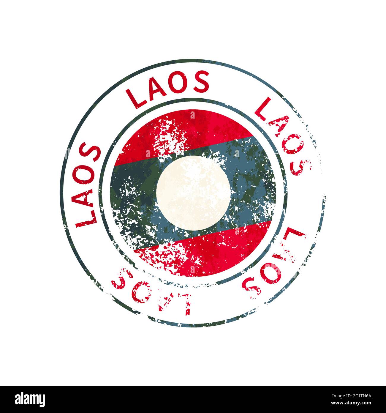 Laos flag in laos map Cut Out Stock Images & Pictures - Alamy
