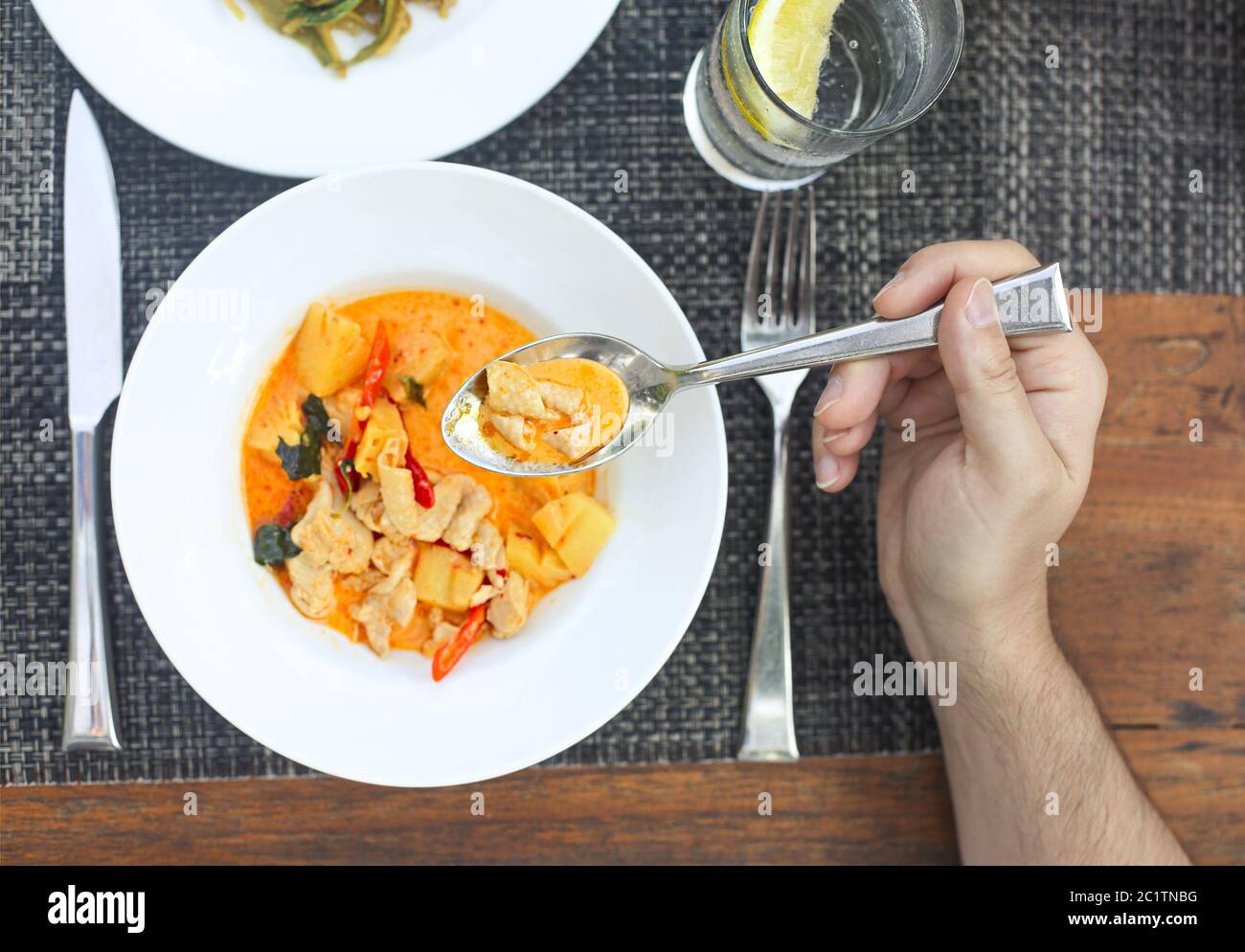 Chicken in coconut milk hi-res stock photography and images - Alamy