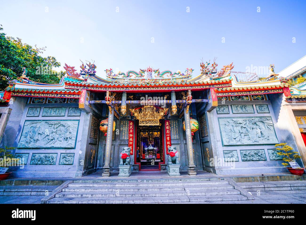 Ho Chi Minh city, Vietnam - JAN 05, 2020: Nghia An Temple (Hoi Quan ...