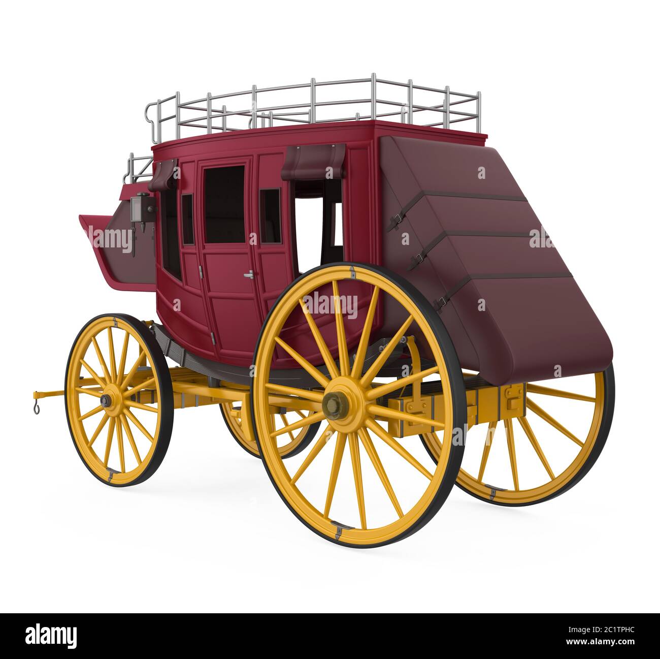 Vintage Carriage Isolated Stock Photo - Alamy
