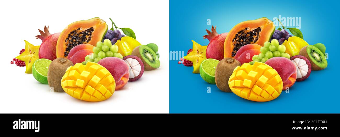 Fresh fruits exotic fruits hi-res stock photography and images - Alamy