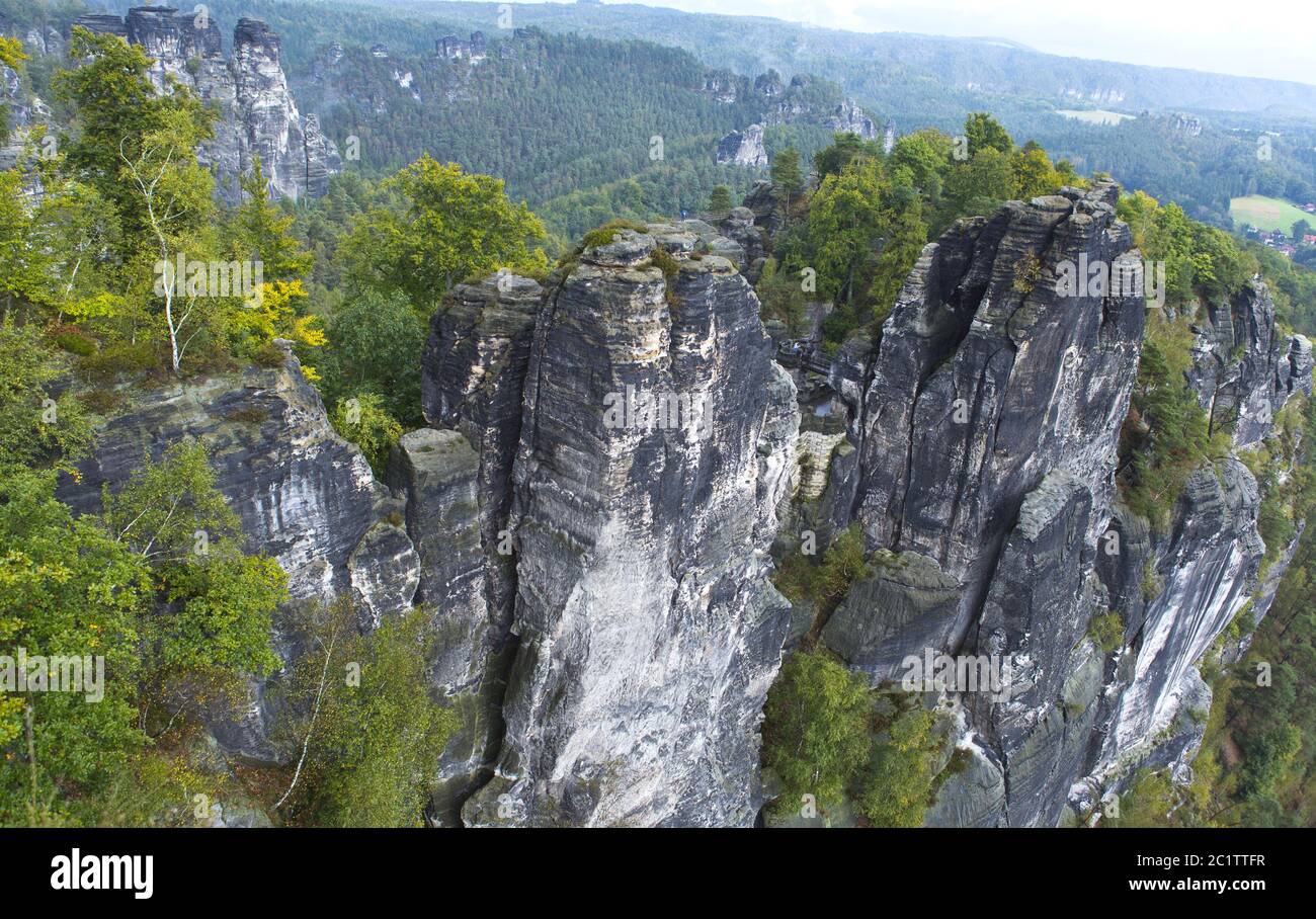 Rock formation bastei hi-res stock photography and images - Alamy