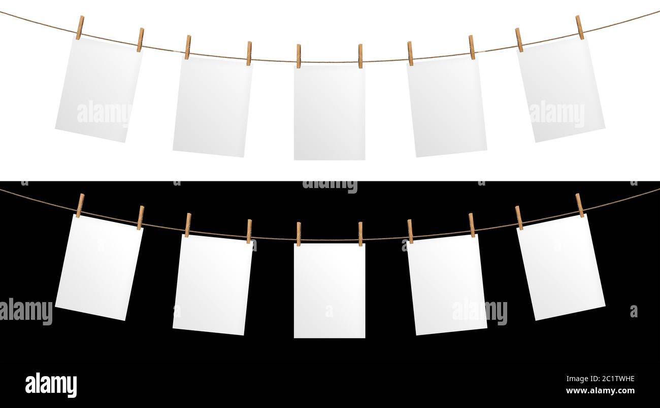 Empty Washing Line Clipart