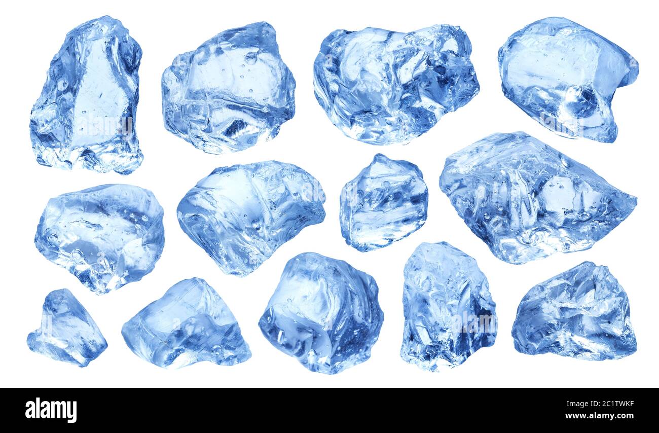 Pieces of natural ice Stock Photo - Alamy