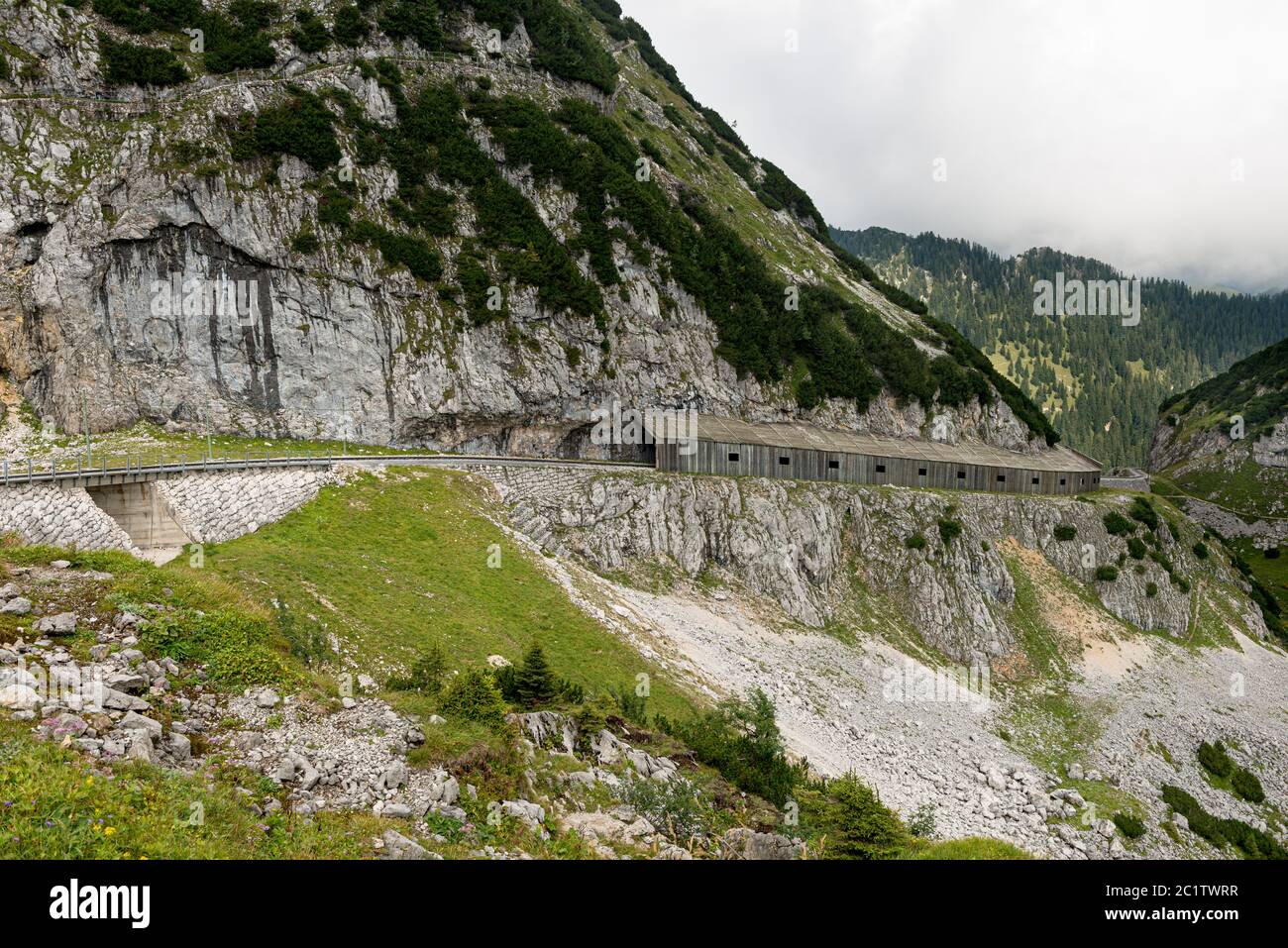 Rack and pinion railway on the Wendelstein Stock Photo - Alamy