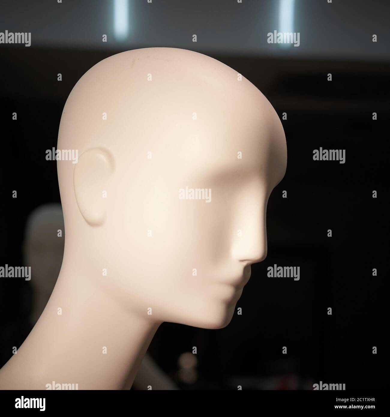 Head of a mannequin in a shop window Stock Photo - Alamy