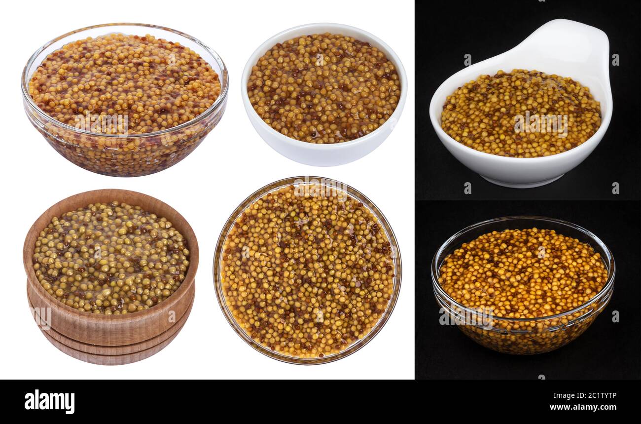 French mustard collection Stock Photo - Alamy