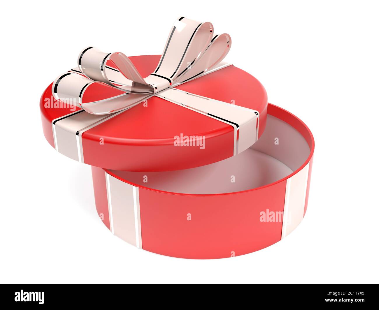 Round gift box Stock Photo - Alamy