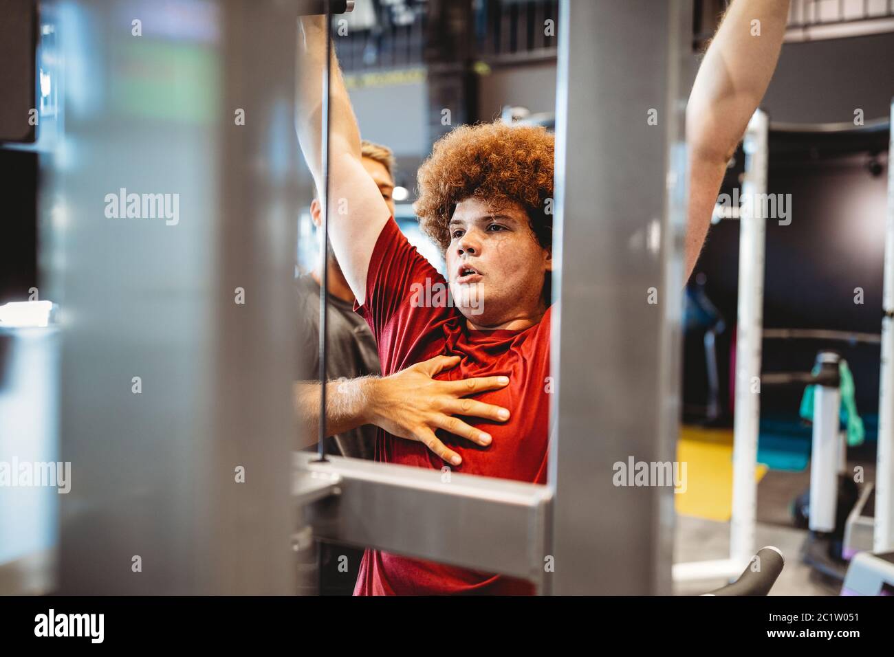 Fat men gym hi-res stock photography and images - Alamy