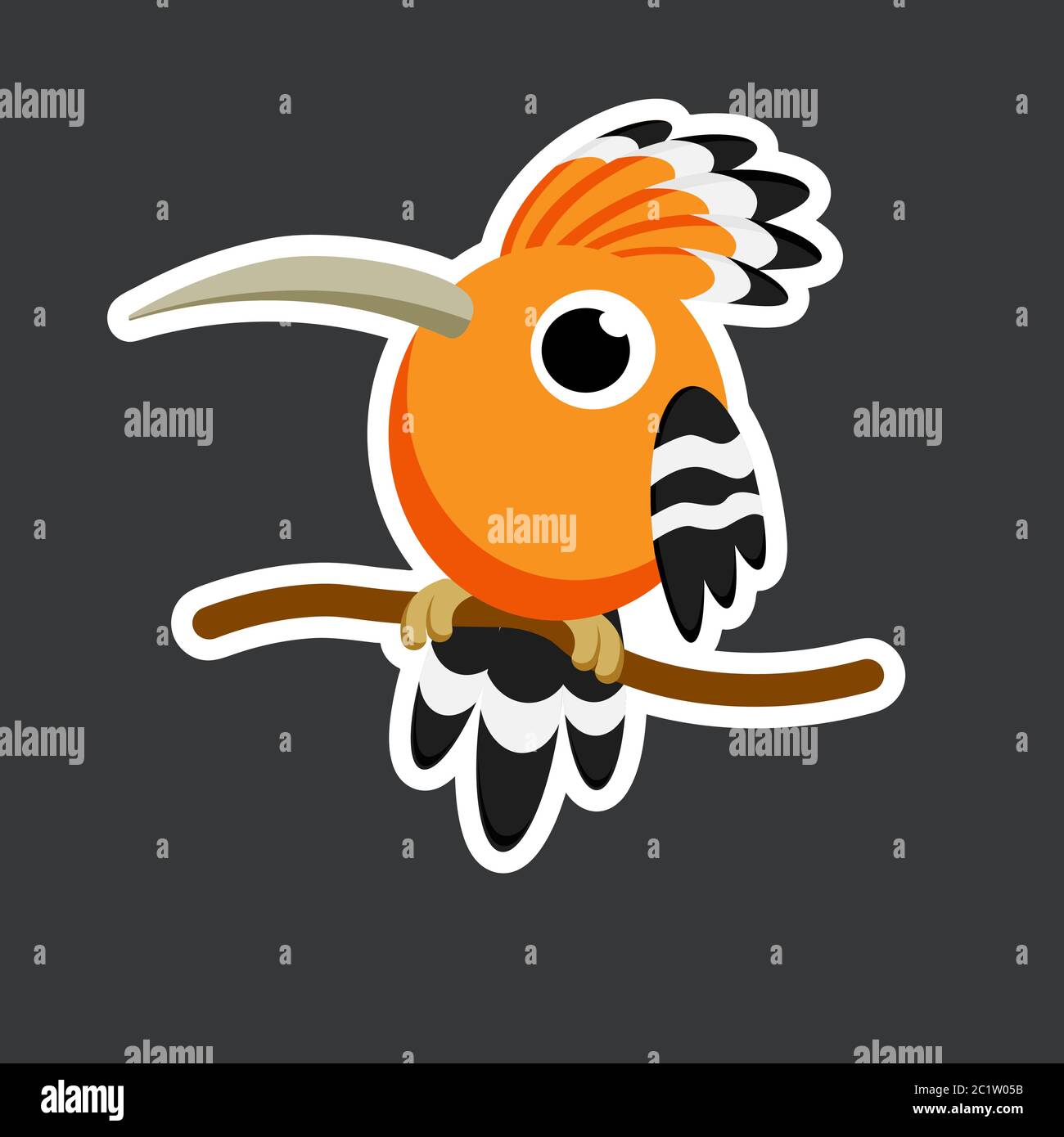 Upupa upupa Stock Vector Images - Alamy