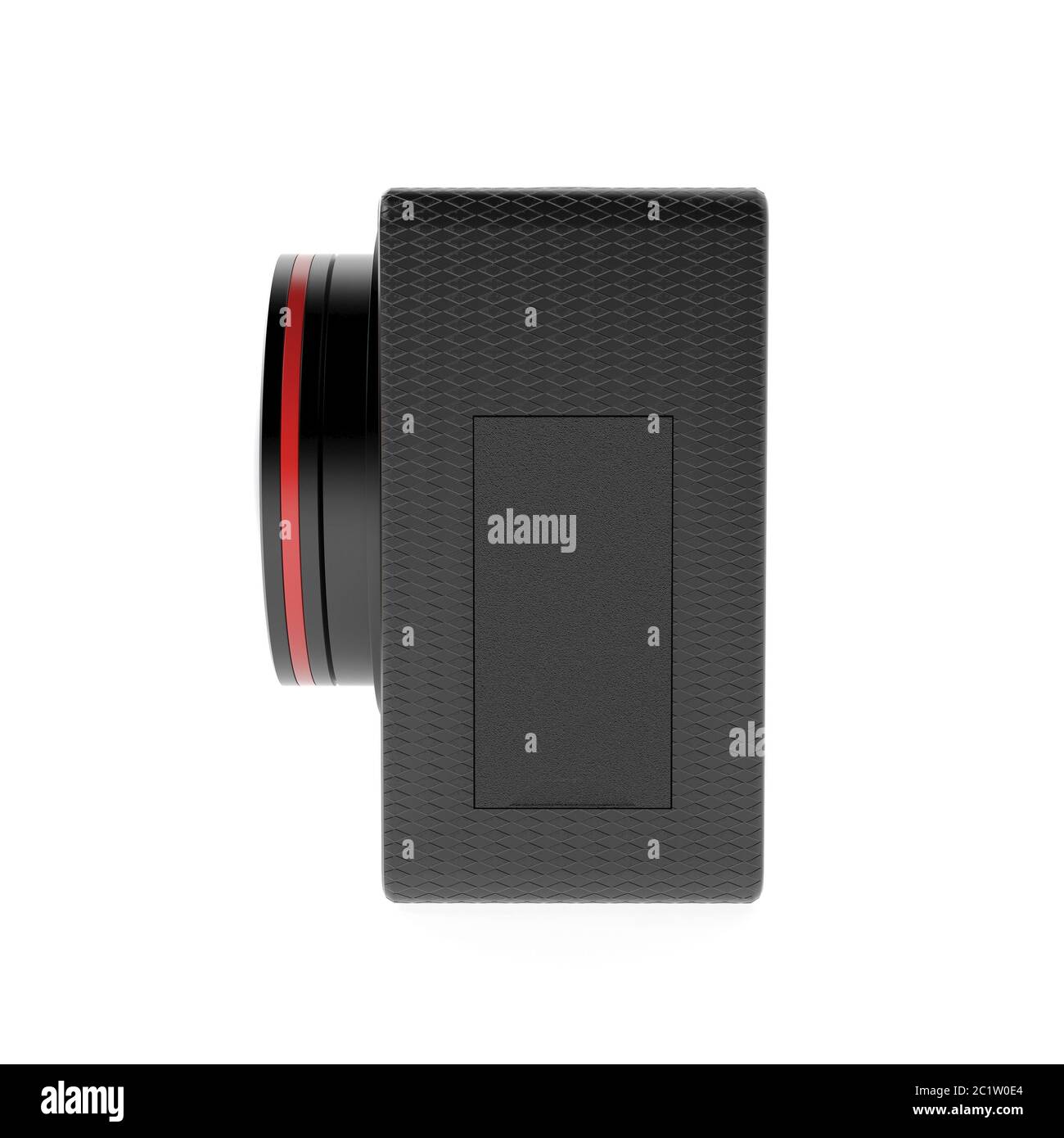 Action camera. Side view. 3d rendering illustration Stock Photo - Alamy