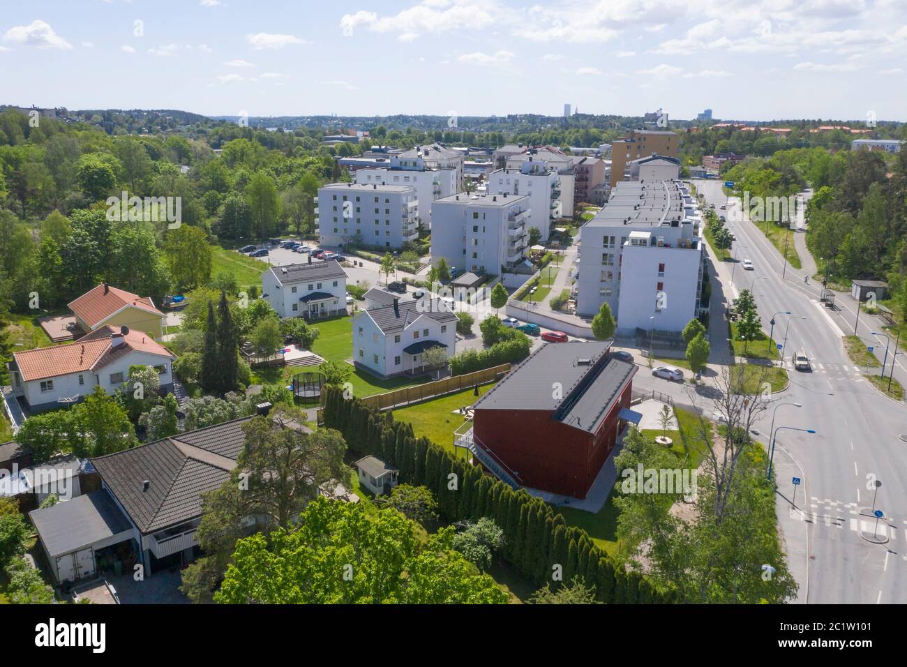 View of a residential area Stock Photo - Alamy
