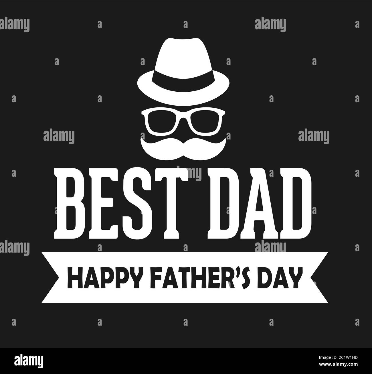 Best dad typography background.Happy father's day background Vector ...