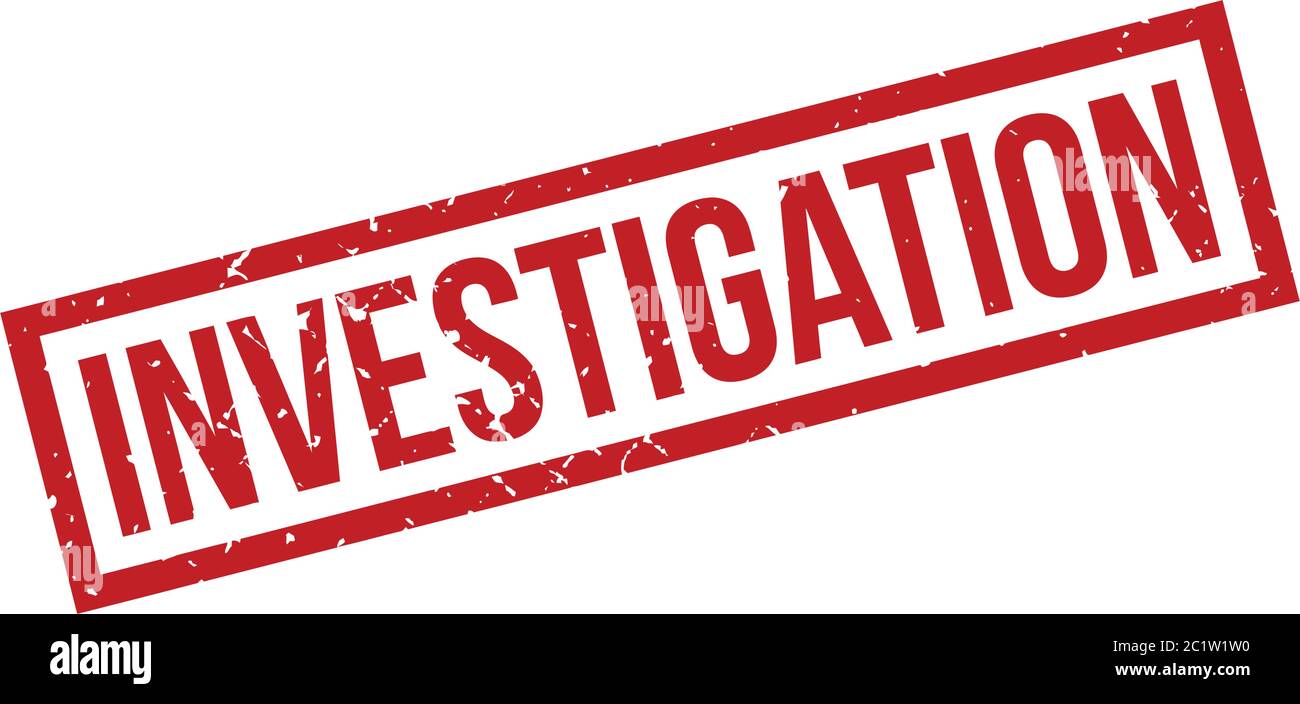 Investigation Rubber Stamp. Investigation Rubber Grunge Stamp Seal ...