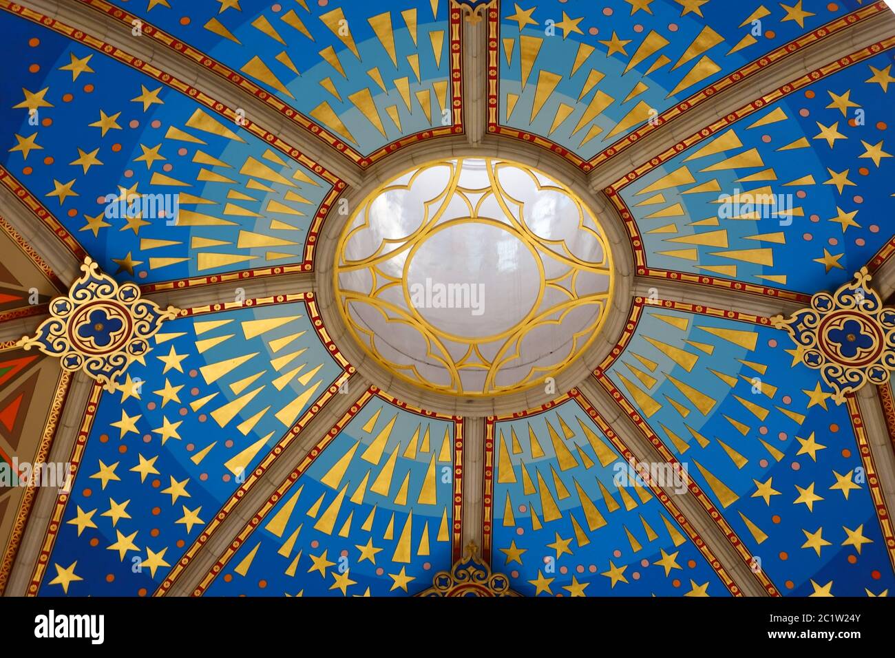 Blue cathedral ceiling hi-res stock photography and images - Alamy
