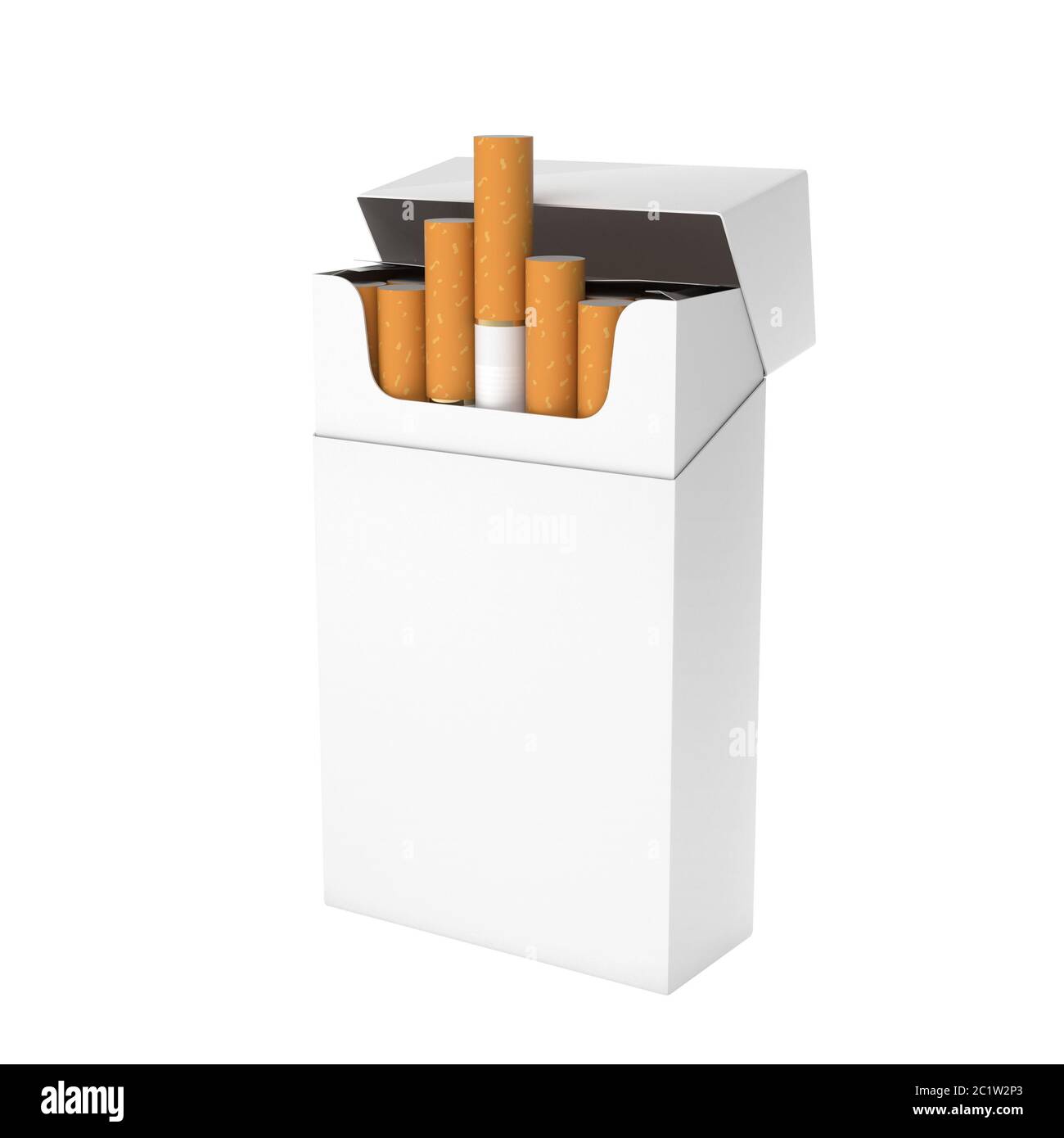 White blank pack of cigarettes. With brown filter Stock Photo - Alamy