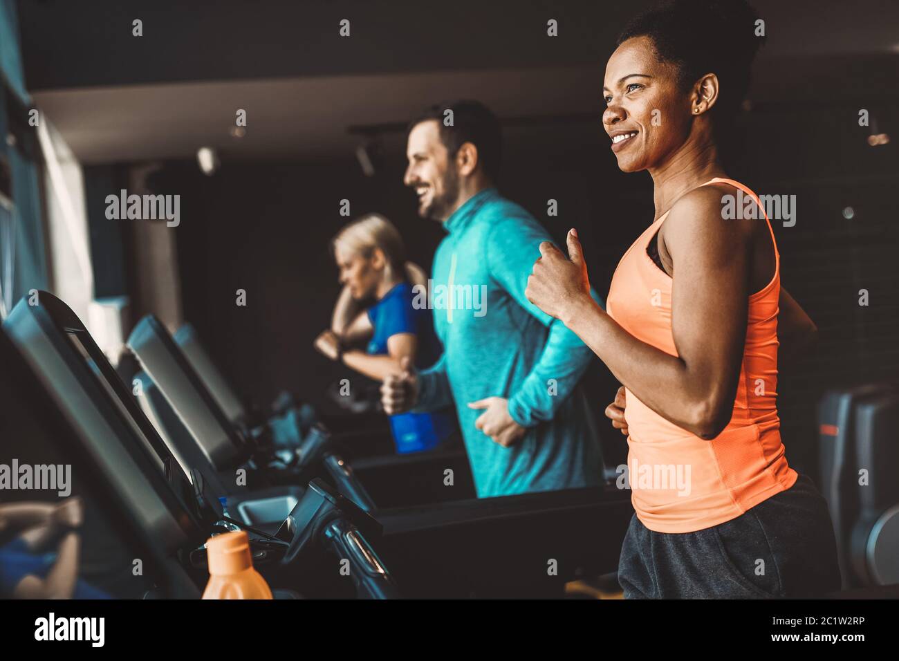 Young athletes exercise gym hi-res stock photography and images - Alamy