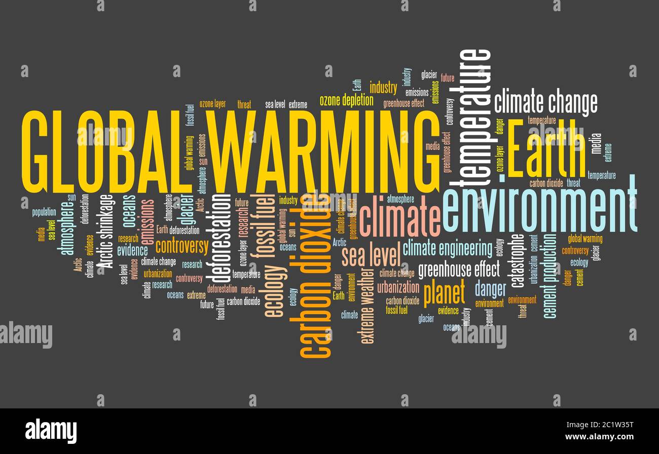 Climate change word cloud concept hi-res stock photography and images ...